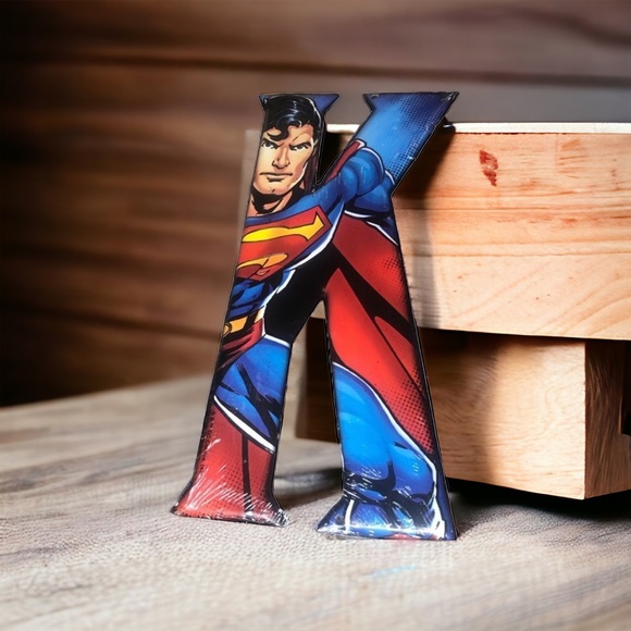 Marvel | Wall Decor | Justice League Superman Metal Letter K Wall Decor ...